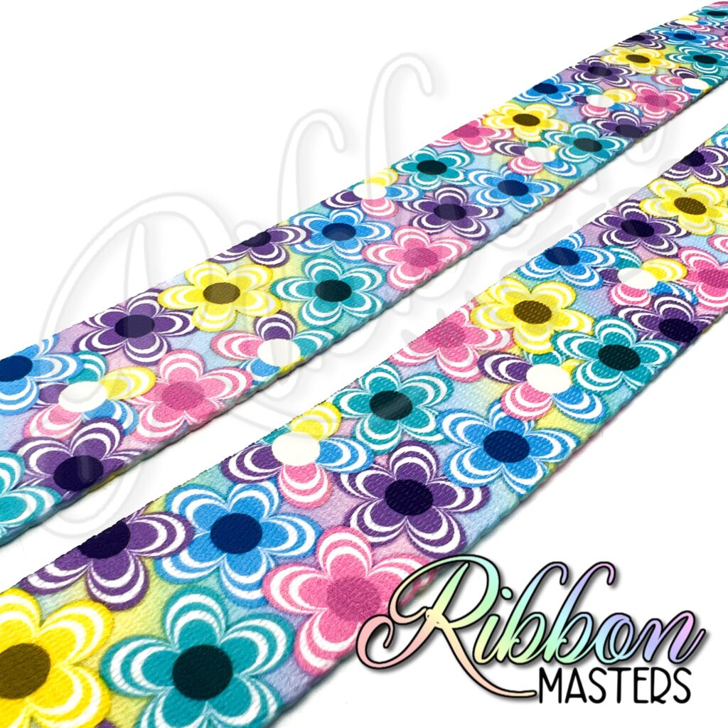 Pastel Flower Webbing | Ribbon Masters