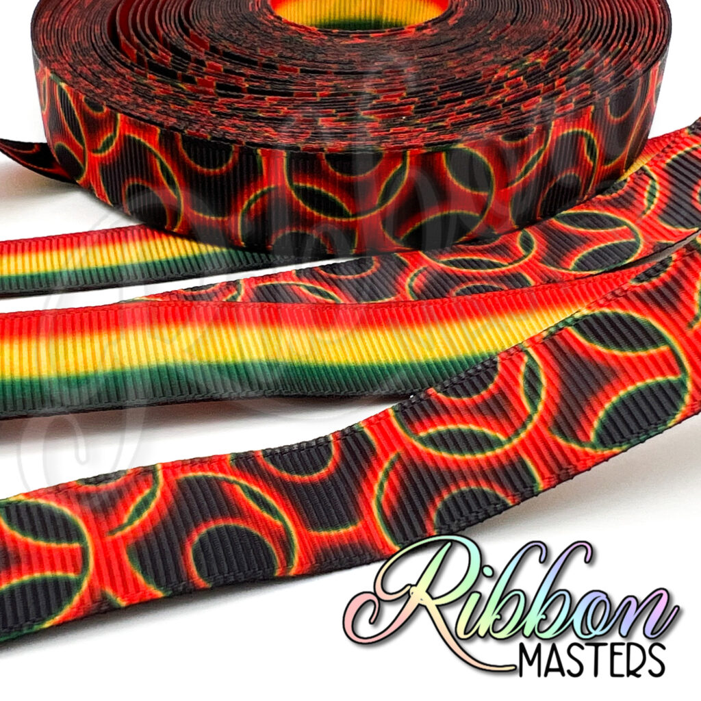 ZZ Juneteenth Circles Double Sided | Ribbon Masters